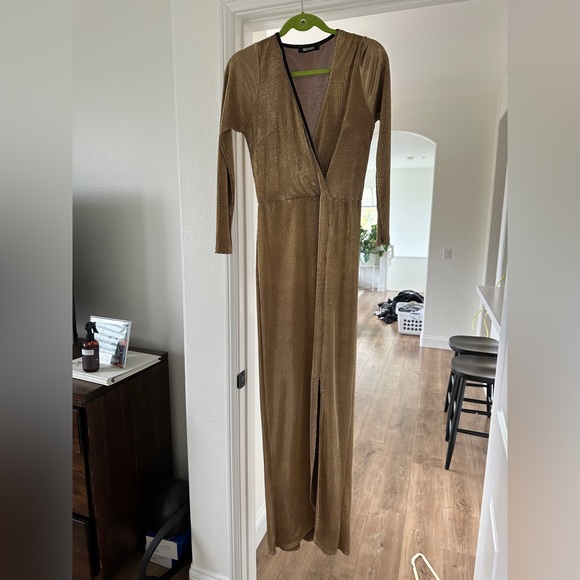 Missguided | Dresses | Missguided Gold Maxi | Poshmark